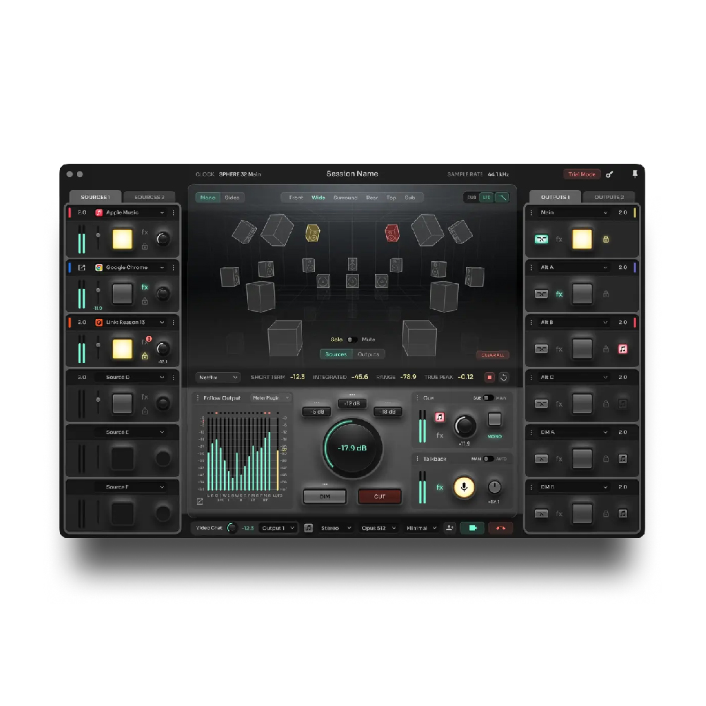 Ginger Audio SPHERE Studio Unlimited 環繞音響管理系統 一年期訂閱制 (序號下載版)