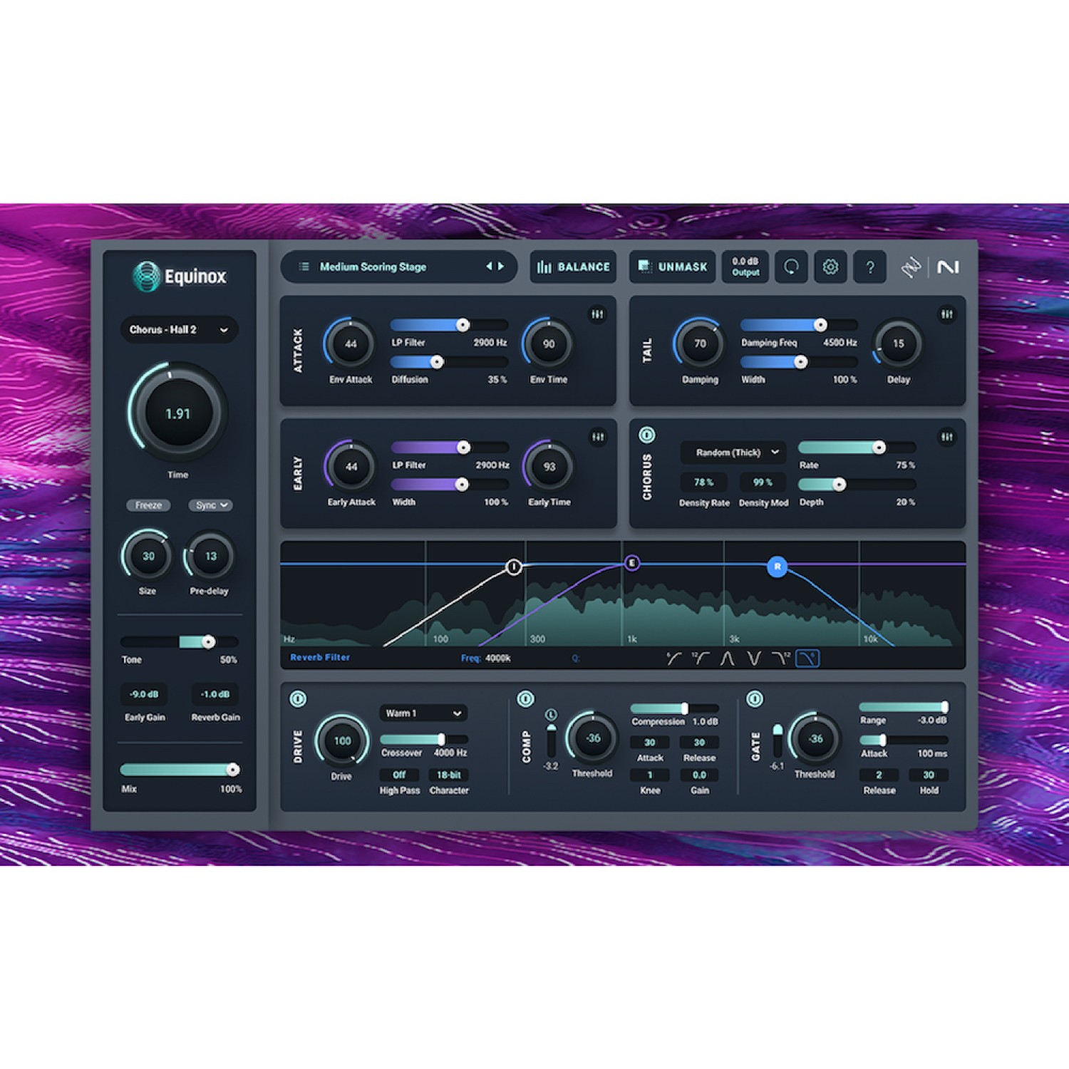 iZotope Equinox 空間殘響音效 Plugin (從 Stratus 3D / Symphony 3D / 3D Reverb ...