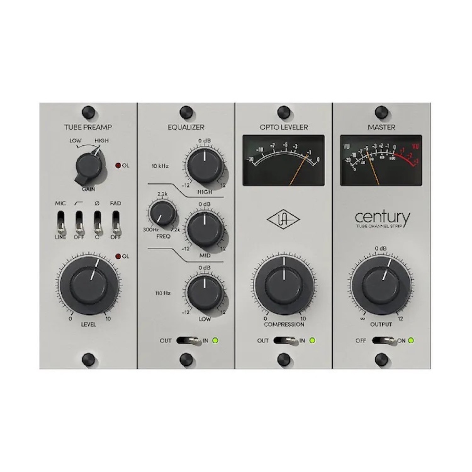 Universal Audio UAD Century Tube Channel Strip Plugins 效果器 (序號下載版)