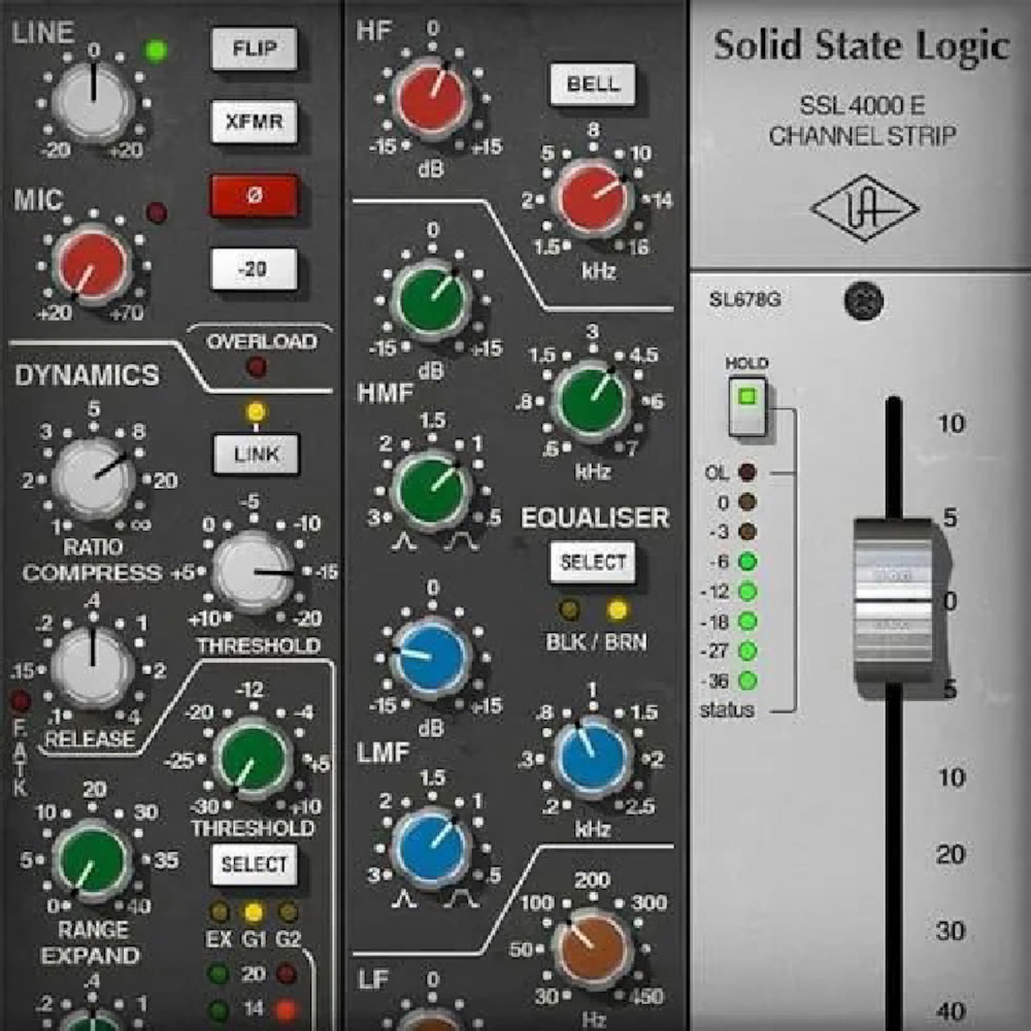 Universal Audio UAD SSL 4000 E Channel Strip Plugins 效果器 (序號下載版)