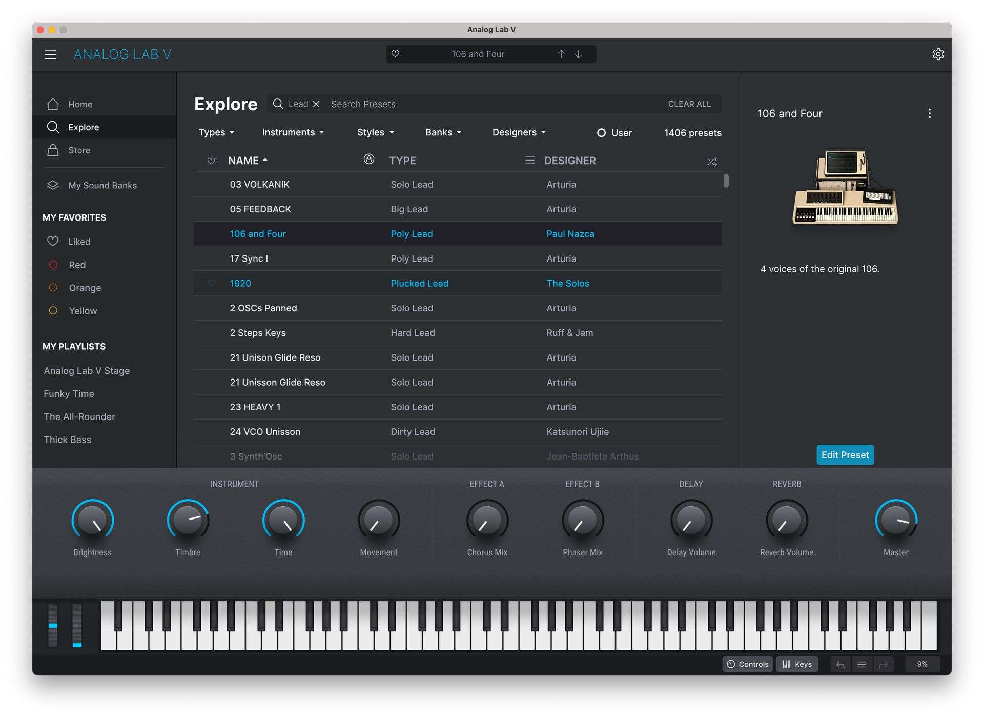 Arturia Analog Lab V 合成器音源軟體 (序號下載版)