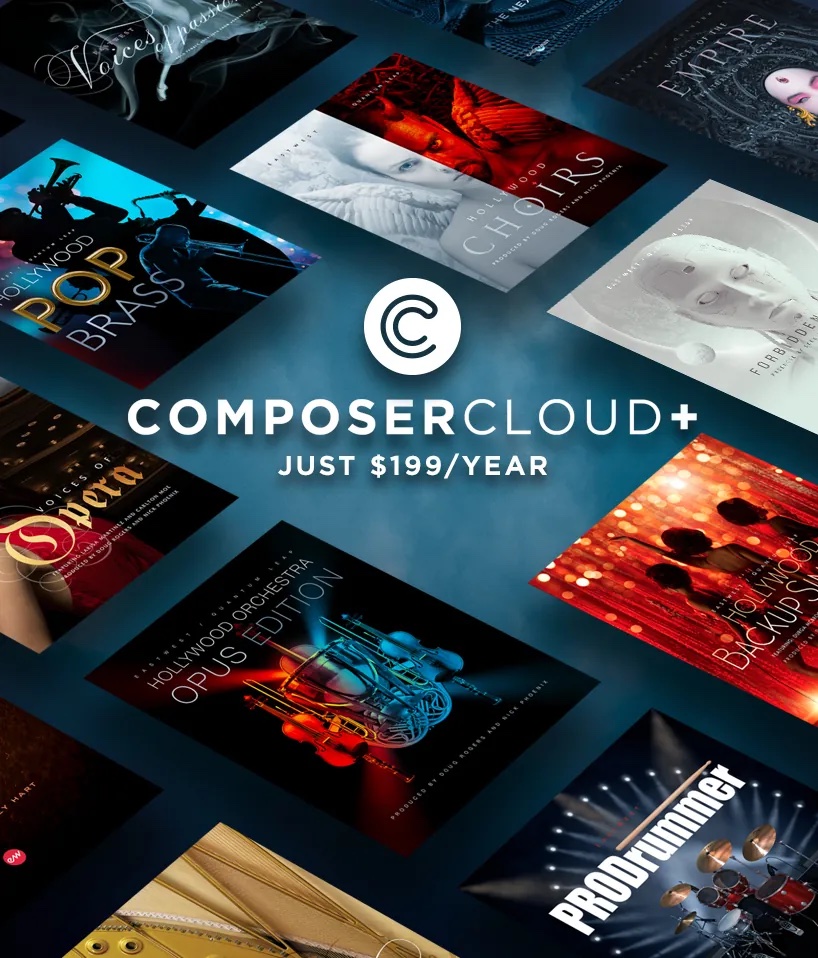 EastWest ComposerCloud Plus 全系列取樣音源 Plugins 一年期訂閱方案 (序號下載版)