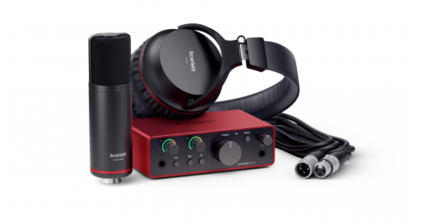 Focusrite Scarlett 4th Gen 第4代 Solo Studio 錄音介面套裝組