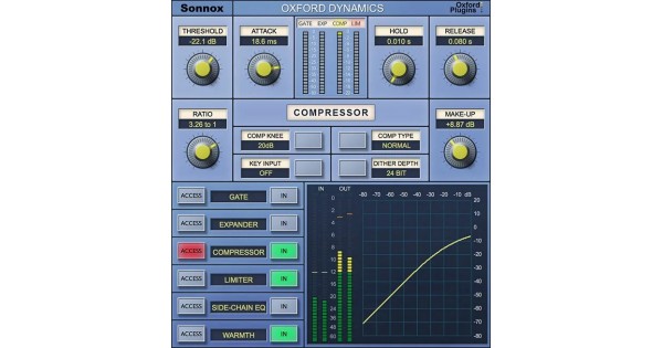 Sonnox Oxford Dynamic 效果器 Plug-in (序號下載版)