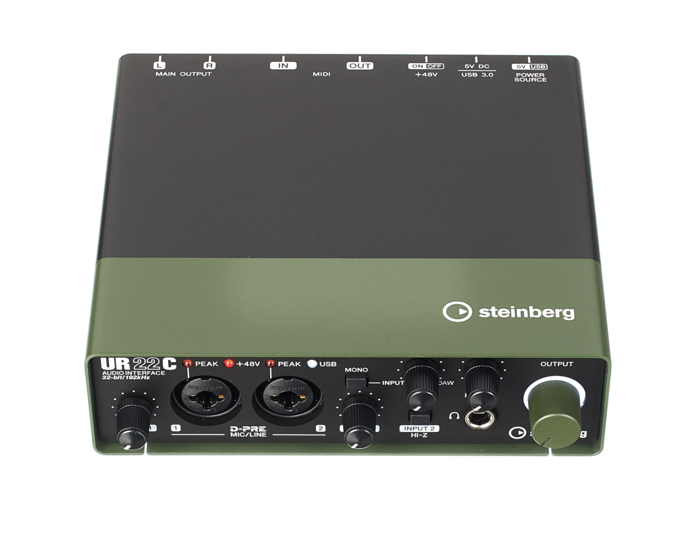 Steinberg UR22C 錄音介面 綠色