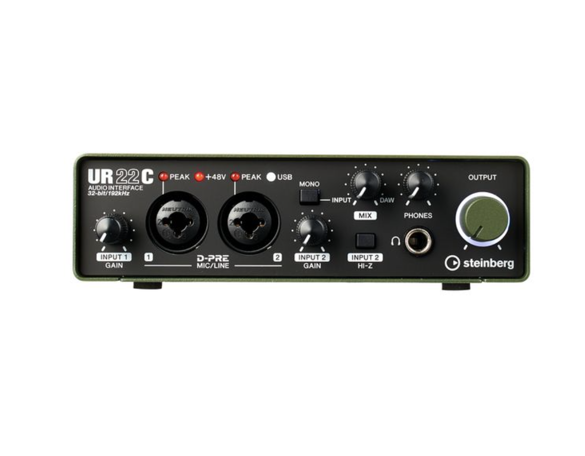 Steinberg UR22C 錄音介面 綠色