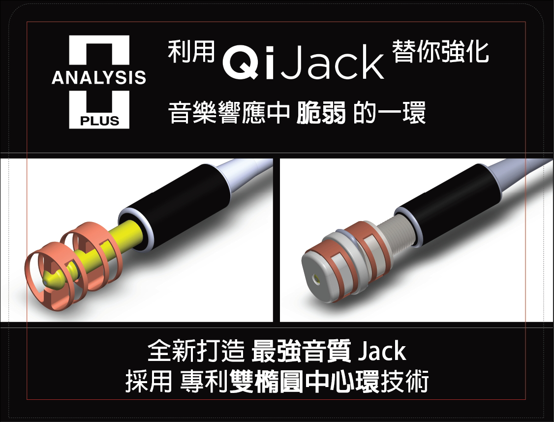 Analysis Plus 專利 Qi Jack 電吉他接孔 頂級電吉他導線孔